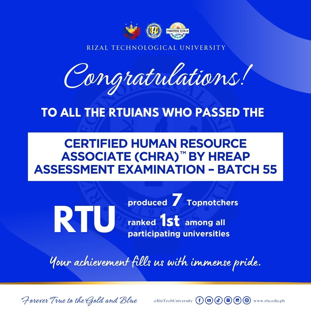 RTU Rises to National Prominence in Human Resource Management ...